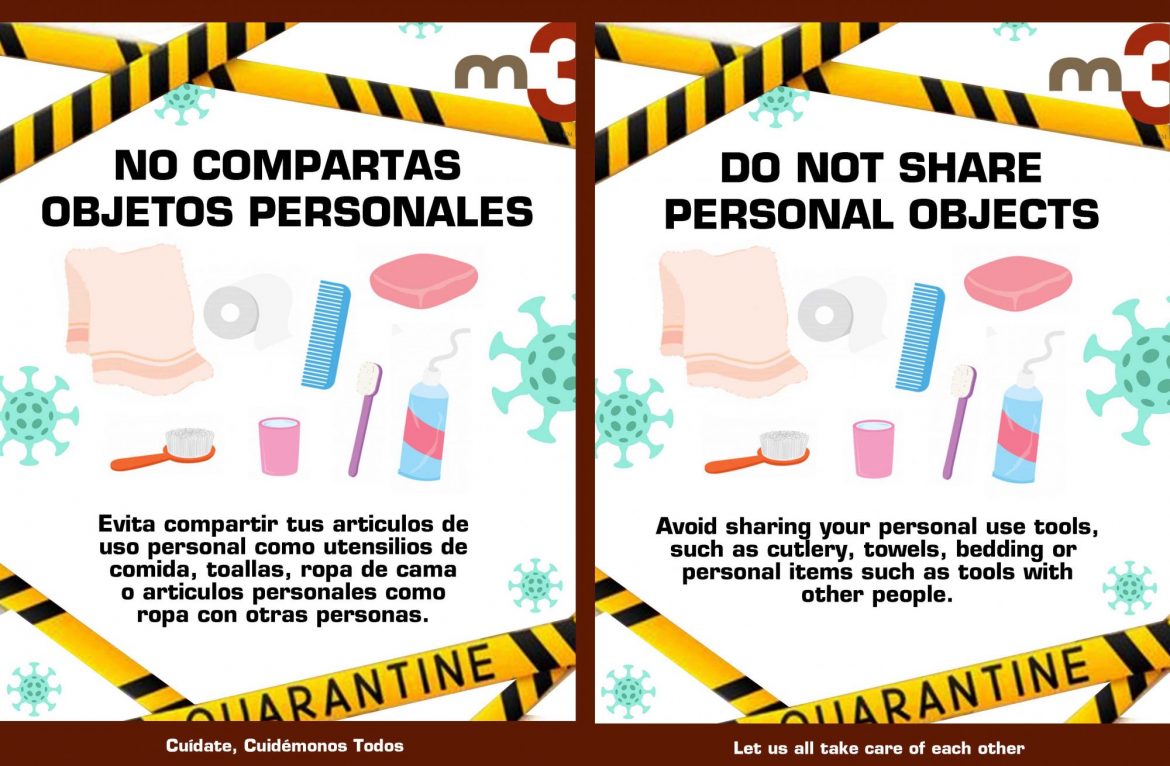 DO NOT SHARE PERSONAL OBJECTS - M3 Engineering & Technology