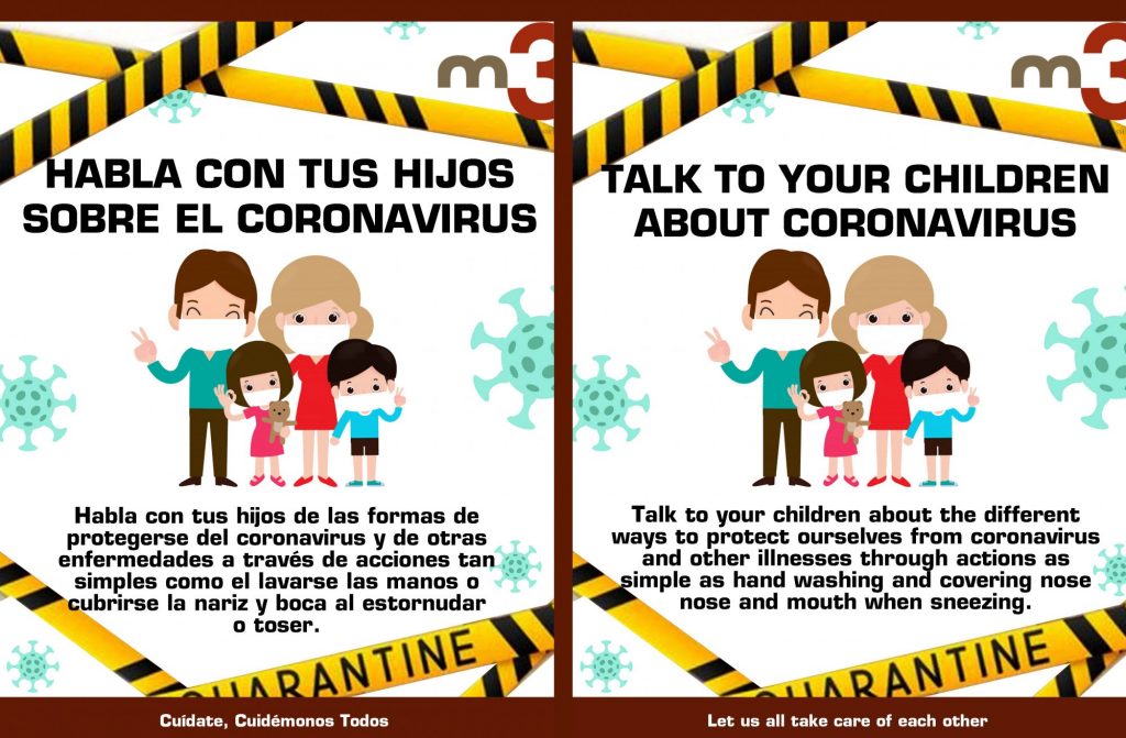 TALK TO YOUR CHILDREN ABOUT CORONAVIRUS - M3 Engineering & Technology